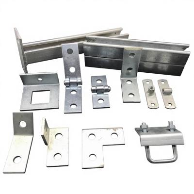 China Electrical Zinc Slotted Unistrut Flat Plate Fittings for sale