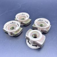 China Zinc Yellow-chromate Plated Plastic Wing Cone Spring Nut for sale