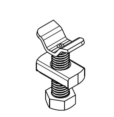 China m8 m10 Cast Iron Strut V Threaded Rod Stiffer for sale