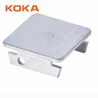 China Custom Size Galvanized Steel 41x41 Channel End Cap for sale