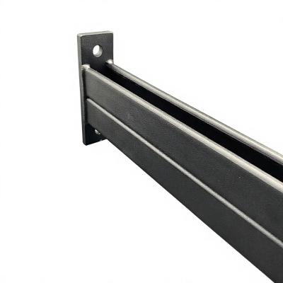 China Customized Black Metal Steel Double Strut Cantilever Arm Brackets for sale