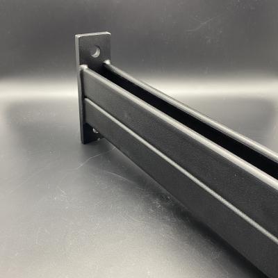 China Galvanized Steel Welding Black Double Strut Arm Bracket with 5-10mm Thickness for sale