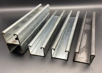 China Plain Steel Unistrut Channel 41 X 41 2.5mm HDG Slotted Channel 41x41 for sale