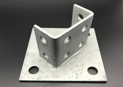 China Hot Dipped Galvanized Strut Channel Fittings HDG Post Base Plate for sale