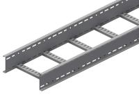 China HDG Galvanized  Electrical Ladder Tray Cable 400mm Powder Coating for sale