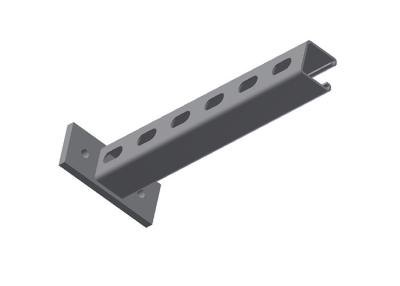 China HDG Strut Channel Fittings Cantilever Arm 8mm Brackets Electric Zinc for sale