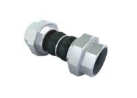 China EPDM Flanged Rubber Bellows NPT Twin Sphere Flex Connector for sale