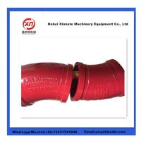 China R275x90D Cast Concrete Pump Elbow Single Wall Twin Wall 20# Concrete Pump Pipe Bend for sale