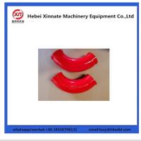China Casted Concrete 90 Degree Elbow Concrete Pump Truck Delivery Elbow DN125 10mm for sale
