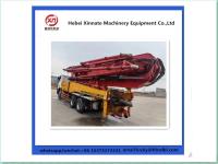 China Second Hand Putzmeister Used Concrete Pump Truck 4 Booms for sale