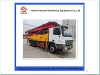 China Second Hand Putzmeister Used Concrete Pump Truck 4 Booms for sale