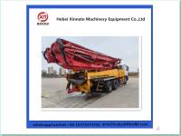 China Second Hand Putzmeister Used Concrete Pump Truck 4 Booms for sale