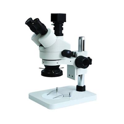 China 7-45X Trinocular Stereo Microscope with 100mm Working Distance for Teaching and Research for sale