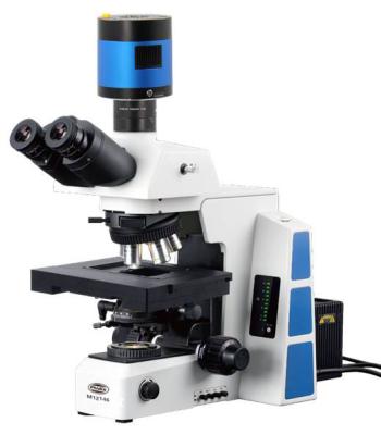 China Motorized Research Level Biological Microscope XYZ 3D Semi-Auto 100W Halogen 0.001mm Fine Focus for sale