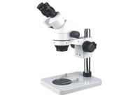 China 7-45X Binocular Zoom Stereo Microscope with LED Ring Light 100mm Working Distance for sale
