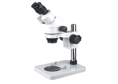 China 7-45X Binocular Zoom Stereo Microscope with LED Ring Light 100mm Working Distance for sale