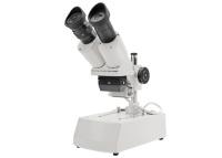 China Binocular Stereo Microscope 20X-40X with Upper and Lower LED Light Sources for sale