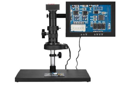 China Video Digital 3D 4K Electronic Soldering Microscope 13-120X with 12 Inch Display for sale