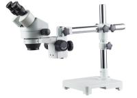 China Single Arm Diamond Setting Microscope 7X-45X Zoom Binocular Stereo Microscope 100mm Working Distance for sale