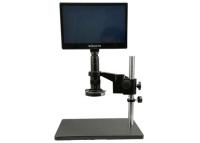 China 8 Inch LCD Digital Microscope 14-150X Zoom LED Ring Light for PCB Metal Hardware Repair for sale