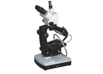 China Jewelry Identification Dark Field Gem Microscope 7-45X with Polarizing and Gooseneck LED for sale