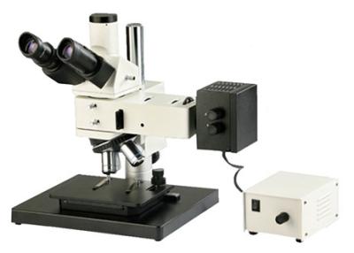 China Trinocular DIC Metallurgical Microscope WF10x 22 Coaxial LED 50X 1000X for sale