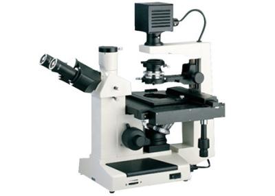 China Trinocular Inverted Microscope 40X/0.6 Infinity Plan Objective for Cell Culture with 6V 20W Halogen Lamp for sale