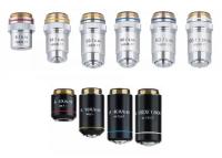 China Infinity 195mm 160mm Achromatic Lens Microscope Objectives Metallurgical for sale