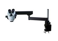 China Steel Stand Trinocular Zoom Stereo Microscope 3.7X LED Light Source for sale