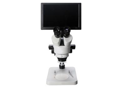 China Trinocular Zoom Microscope 7X-45X with 1600MP Camera and 1080P LCD Screen for sale