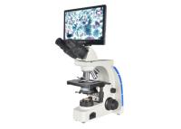 China Trinocular Biological LCD Digital Microscope WF10X 20mm Phase Contrast 11.6 Inch Screen for sale