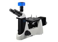 China 50X-1000X Inverted Metallurgical Microscope with 12V 50W Halogen and Polarizing Filters for sale