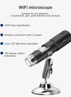 China 1000X WiFi Digital Microscope 480P USB Electron Camera with 8 LED Lights for sale