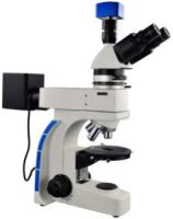 China Trinocular Polarizing Microscope 40X 800X Strain Free Objectives Reflected Transmitted Light for sale