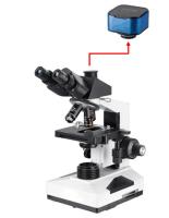 China Trinocular Professional Lab Biological Microscope 40-1000X With Sony 6.3M Camera for sale