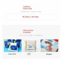 China Factory wholesale customisable clear PE film for printing and laminating packaging for sale