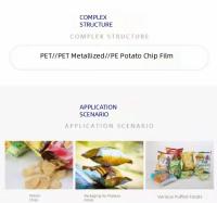China Puncture-resistant PE Laminated Film Roll Food-Grade Strong Tensile Transparent Vacuum Inflatable Packaging for Potato Chips for sale