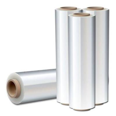 China Customized Food Grade Laminated Transparent Soft Polyethylene Heat Shrink Packaging Film Rolls for Plastic Bottles Mineral Water for sale