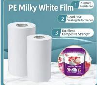 China PE Milky White Film  Polyethylene Composite Film, LDPE High-Pressure Virgin Material Roll Film, Food-Grade Packaging Film for sale