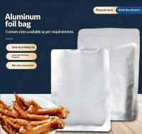 China Aluminum Foil Three-Side Seal Self-Supporting Thick Spot Food Grade Vacuum Packaging Bag for Food Industry for sale
