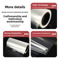 China Spot Direct Supply POF Heat Shrink Film 10.10.3 Thickened 1.2-30 Silk Transparent Dustproof Barrel Folded Plastic Film for Shoes for sale