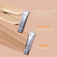 China Flawless Coverage Face Makup Products Glow Filter Liquid Illuminator Skincaring Foundation SPF35 PA+++ for sale