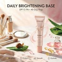 China Pore Minimizing Face Makup Products Snail Mucin skin Brightening Primer SPF15 for sale