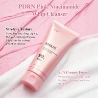 China Bulk PDRN Salmon DNA Niacinamide Whip Cleanser Pink Foam Stretchy Texture for sale