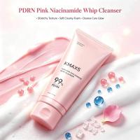 China Bulk PDRN Salmon DNA Niacinamide Whip Cleanser Pink Foam Stretchy Texture for sale