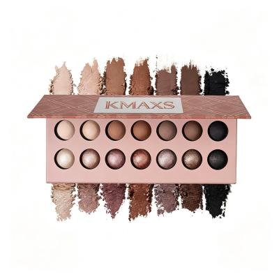 China Crease Proof Eye Makeup Products Eyeshadow Palette 14 Colors Matte Shimmer Blendable for sale