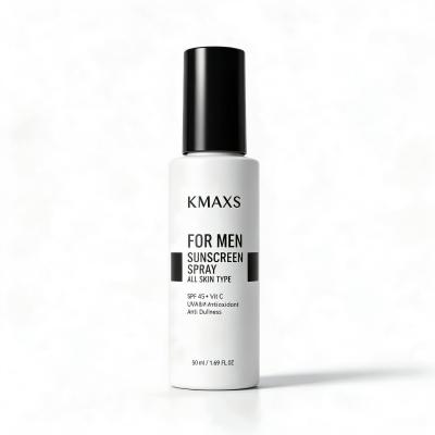 China Refreshing Daily Oem Sunscreen Broad Spectrum Spray SPF45 PA++ For Men for sale