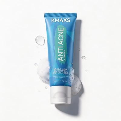 China Double Tube Anti Acne Pore Minimizing Face Wash Cleanser Private Label Skin Care Products for sale