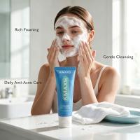China Double Tube Anti Acne Pore Minimizing Face Wash Cleanser Private Label Skin Care Products for sale