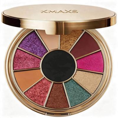 China ODM Eye Makeup Products 12 Shades Colorful Eyeshadow Palette Wet Foil Glitter for sale